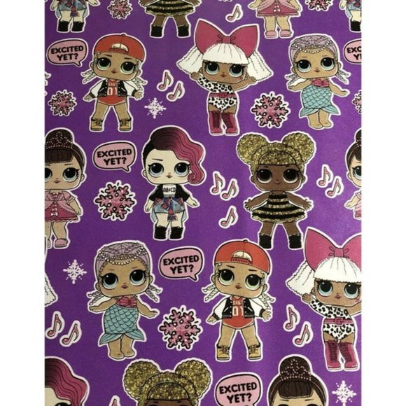 mark plus | Party Supplies | 3 Rolls Lol Lol Surprise Dolls Christmas ...